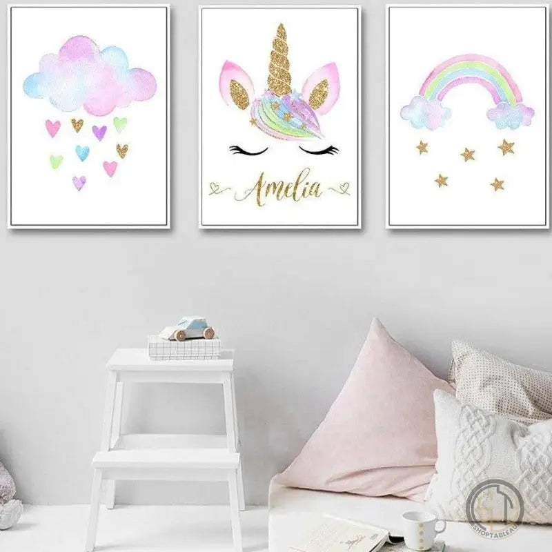 Shop Tableau Tableau Licorne Chambre Fille